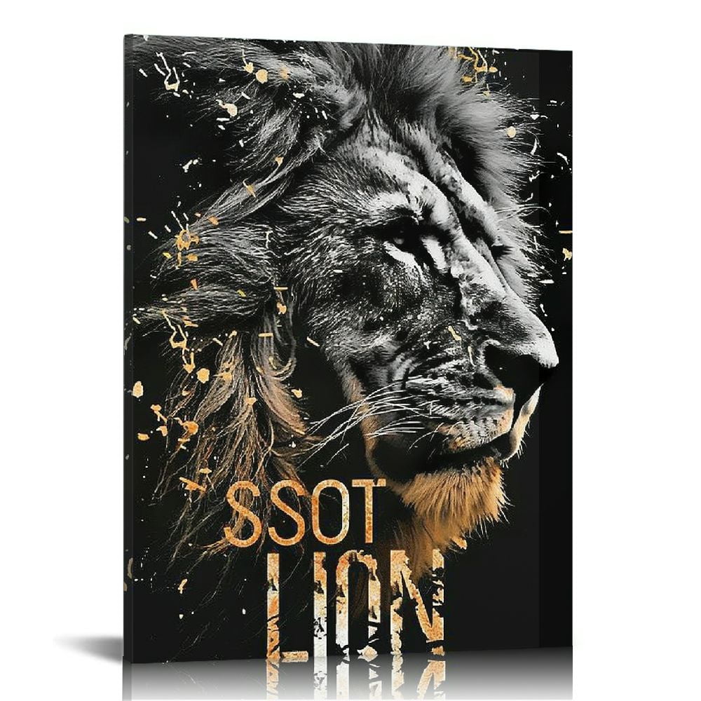 Nawypu Lion Inspirational Wall Art Entrepreneur Quotes Its Not Over ...