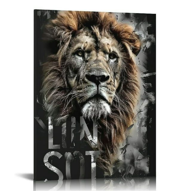 Nawypu Lion Inspirational Wall Art Entrepreneur Quotes Its Not Over ...