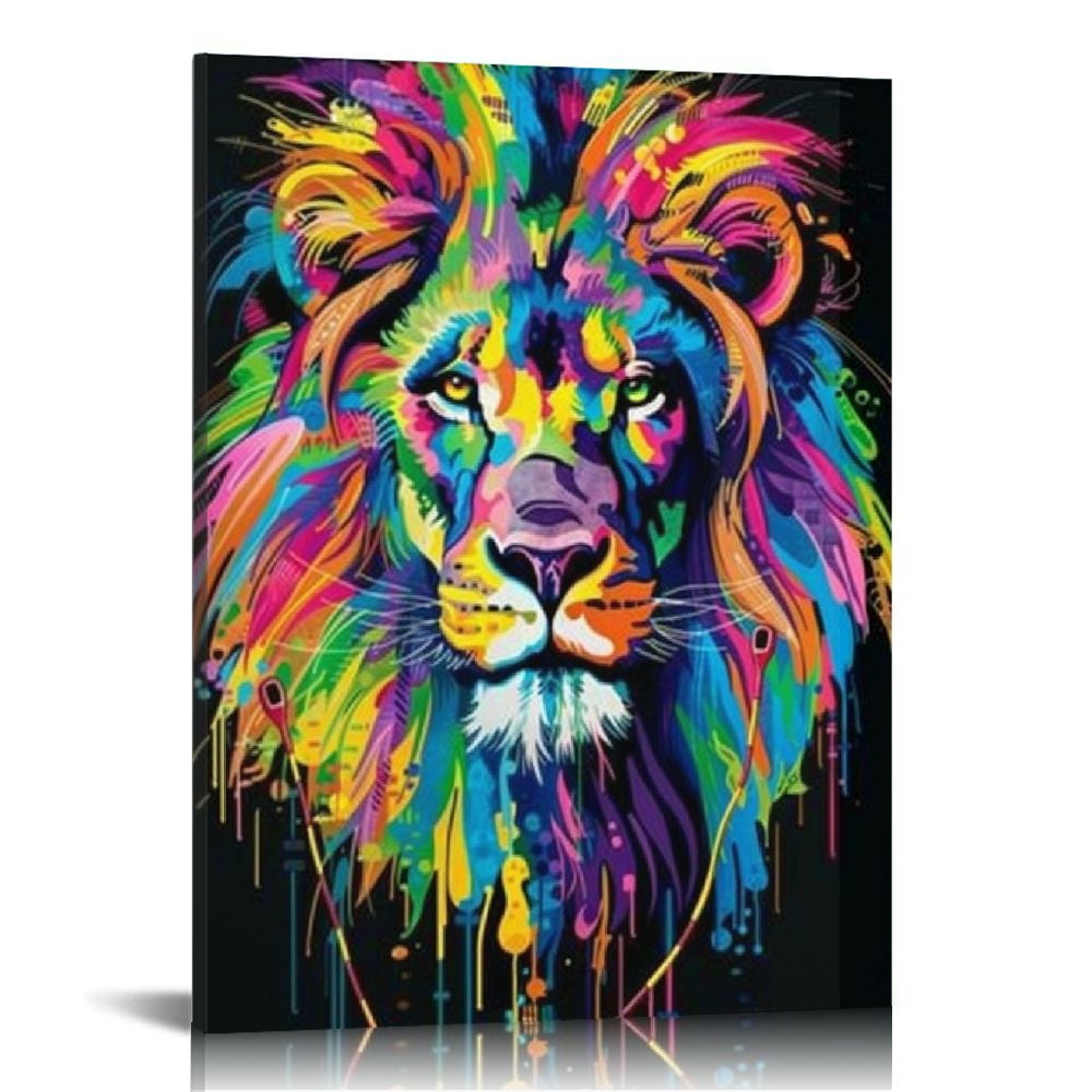 TIAOTIAOHOU Lion Rasta Mane Cool Wall Decor Art Print Poster - Walmart.com