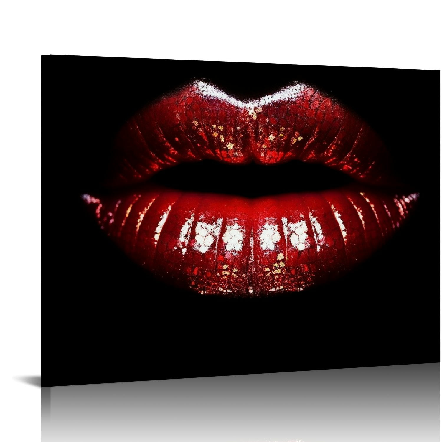 Nawypu Lip Art Canvas Picture Living Room Wall Decor Woman Lips with ...