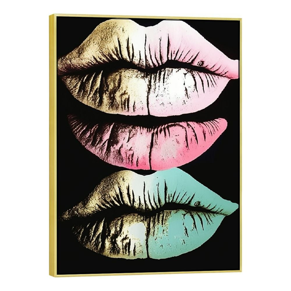 Nawypu Lip Canvas Wall Art Abstract Modern Wall Decorations Mouth ...