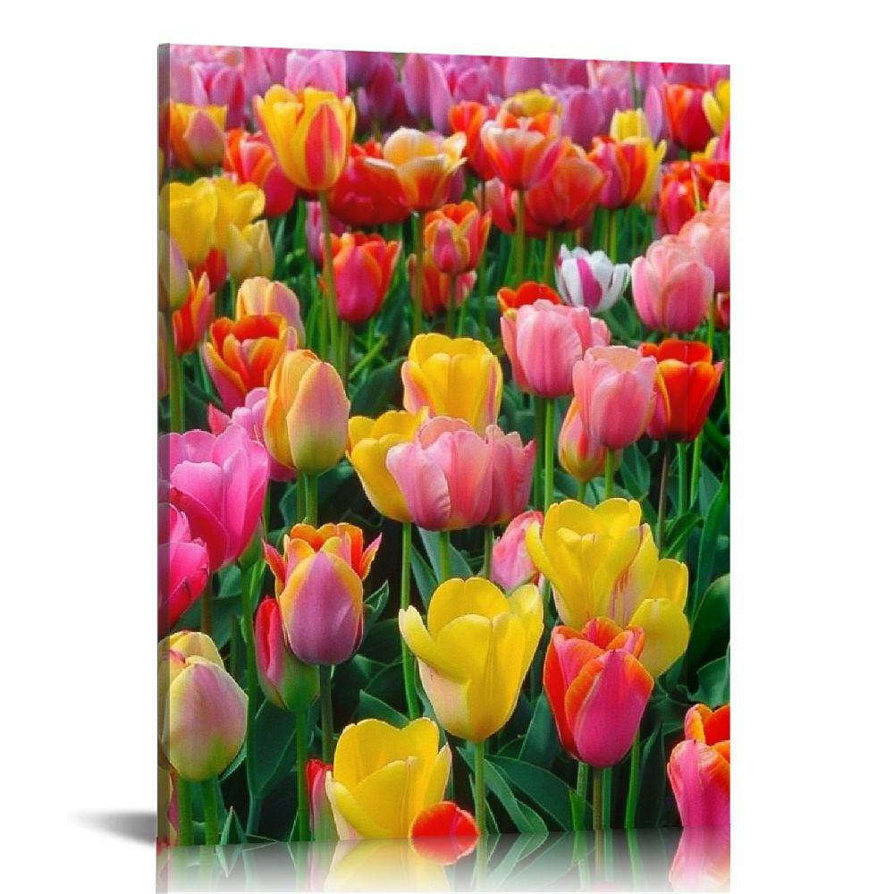 Nawypu Living Bouquet of Tulips Canvas Wall Art - Walmart.com