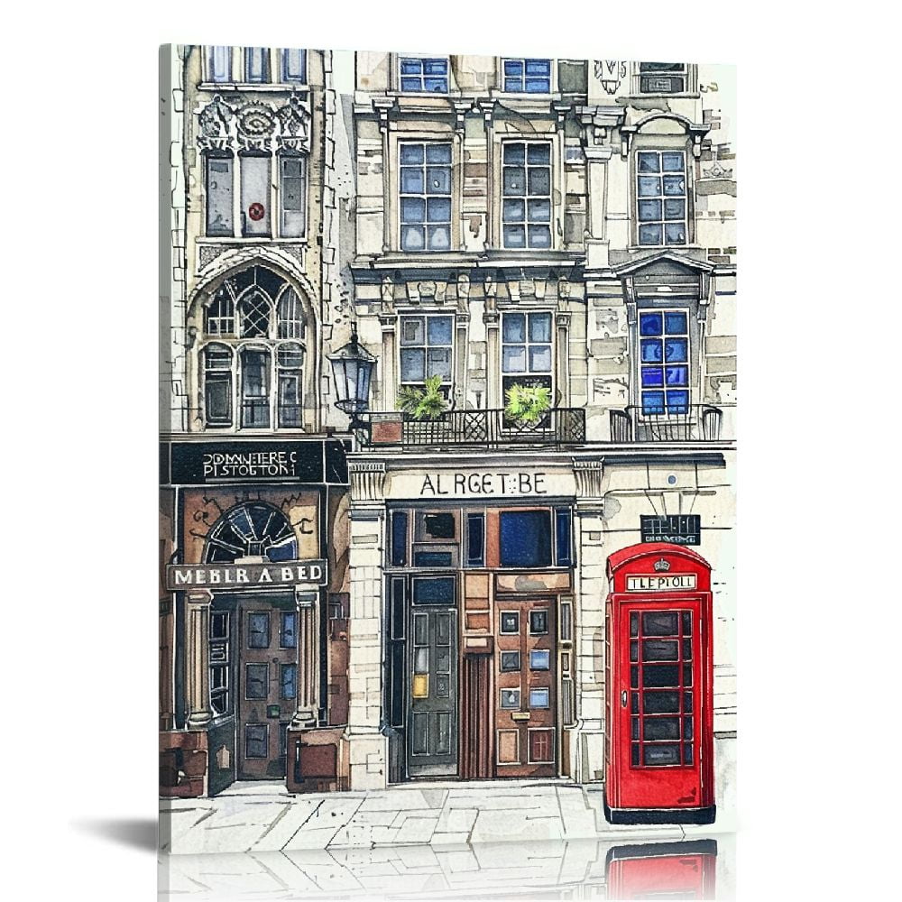 Nawypu London Art Print Ye Olde Cock Tavern Pub London Landscape ...