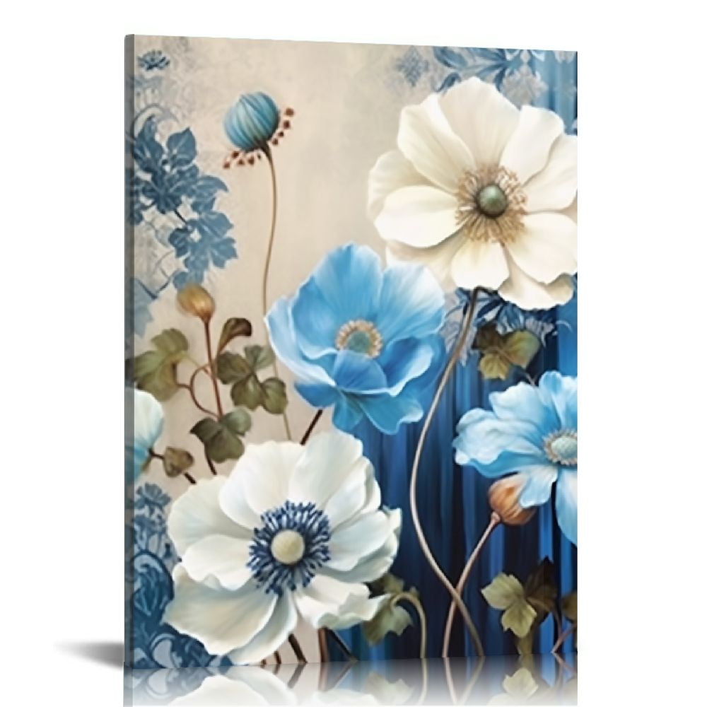 Nawypu Lotus Flower Canvas Wall Art for Bedroom Dining Room Bathroom ...
