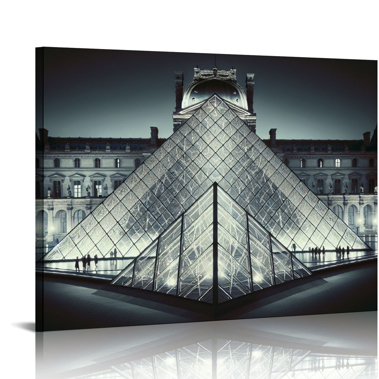 Nawypu Louvre Museum Pictures Canvas Wall Art For Living room Prints ...