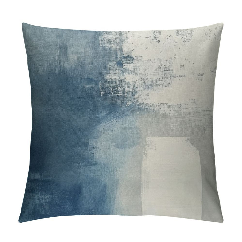 Nawypu Lumbar Decor Throw Pillow Covers Blue and Grey Cushions ...