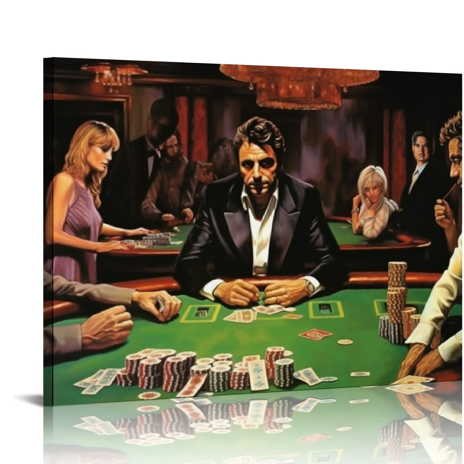 Nawypu Mafia Casino Gangster Poster Picture Art Print Canvas Wall Art ...