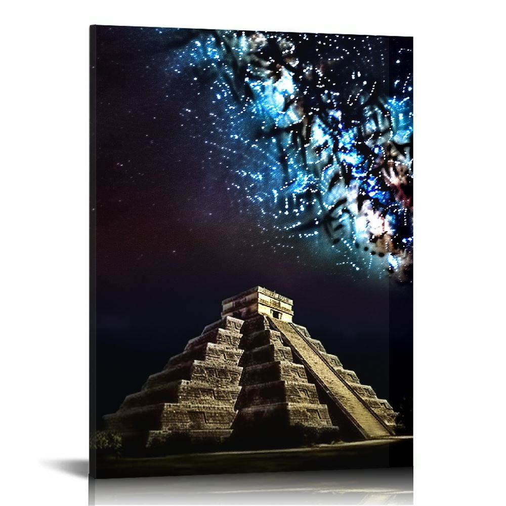 Nawypu Mayan Civilization Pictures for Living Room Chichen Itza Pyramid ...