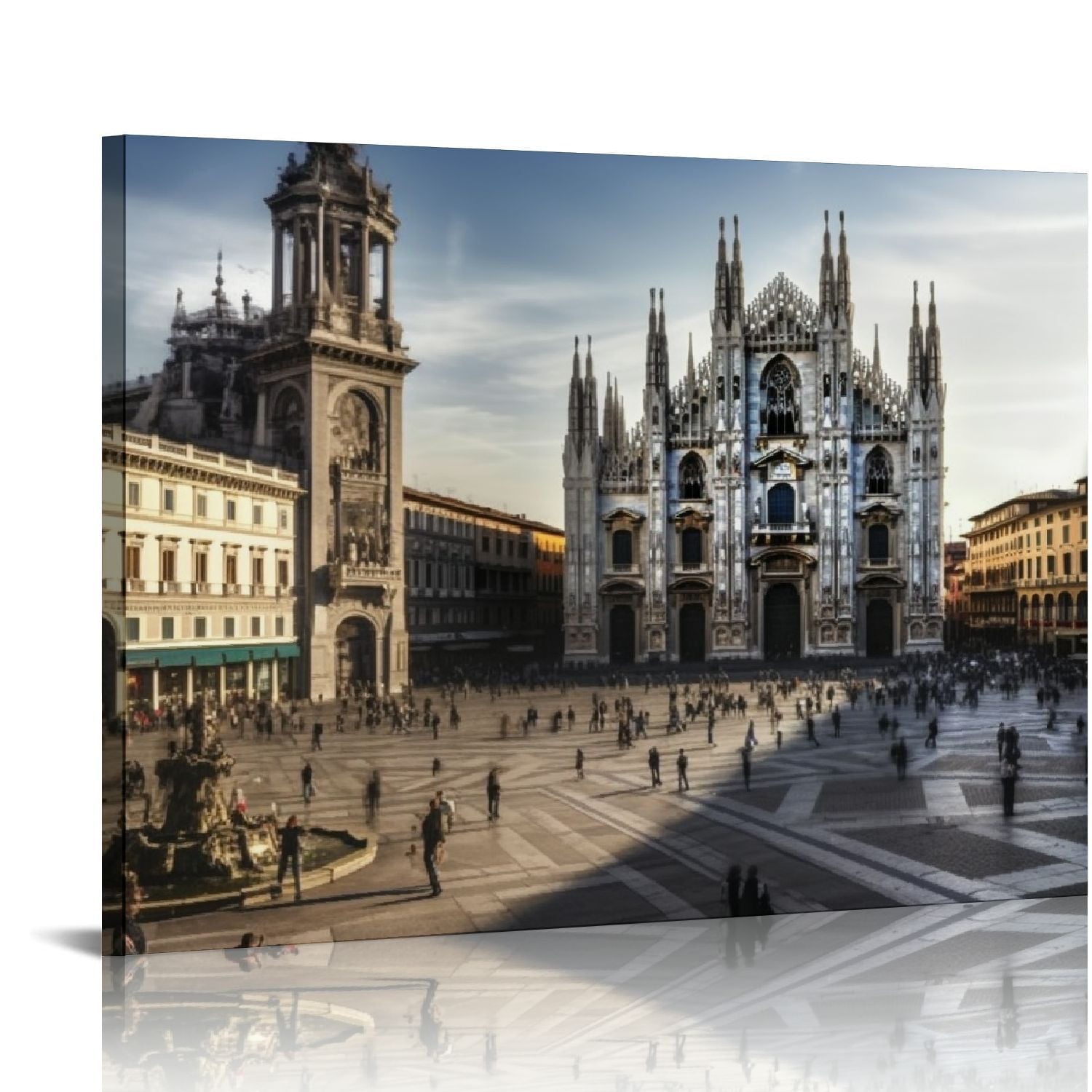 Nawypu Milan Cathedral Italy Poster Canvas Pictures Wall Art For Office ...