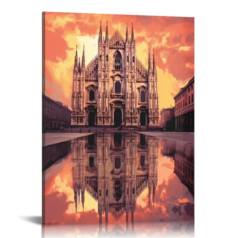 Nawypu Milan Italy Vintage Travel Posters Canvas Poster Wall Decor ...