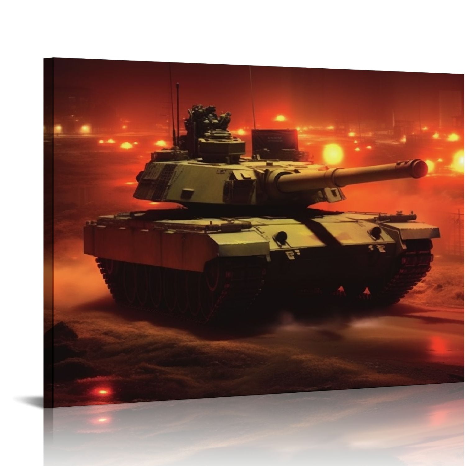 Nawypu Military M1 Abrams Tanks Canvas Poster Wall Art Decor Print ...