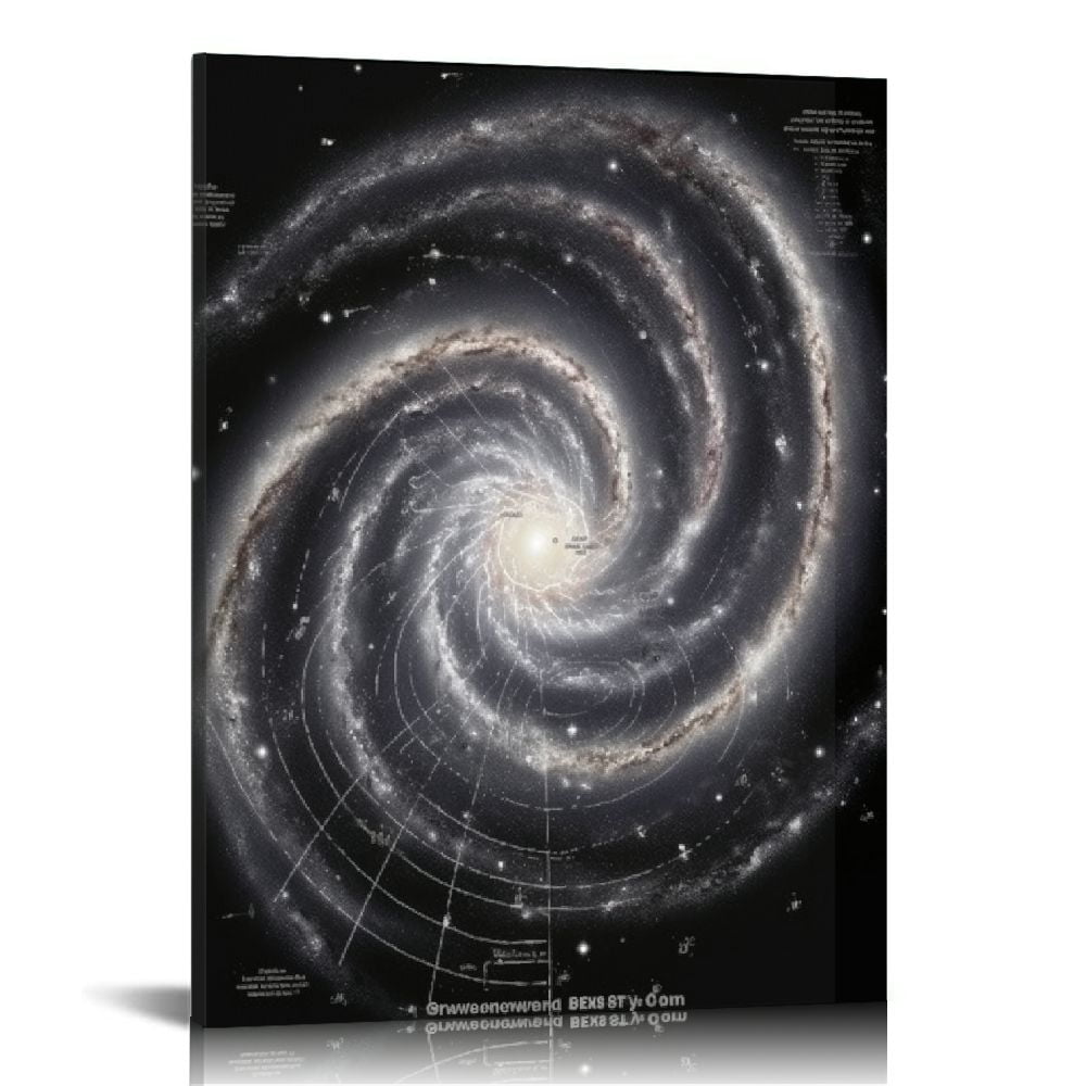 Nawypu Milky Way Galaxy Art Posters Surrealism Poster Wall Art ...
