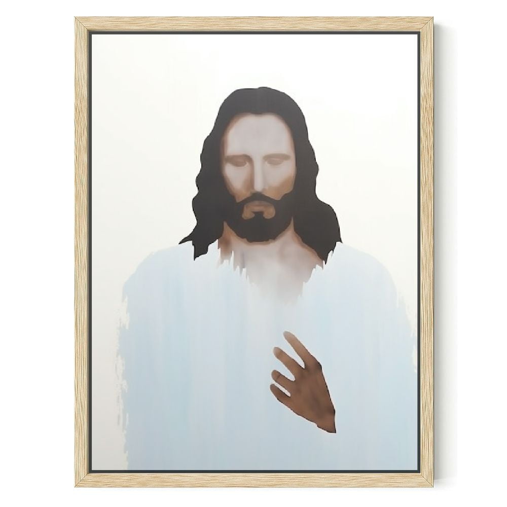 Nawypu Minimalist Jesus Canvas Art Wall Decor Christ Spiritual Artwork ...