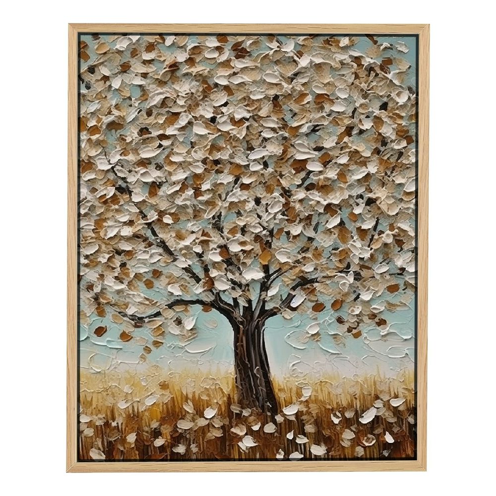 Nawypu Modern Abstract Tree Oil Painting- painted Canvas mural, living ...