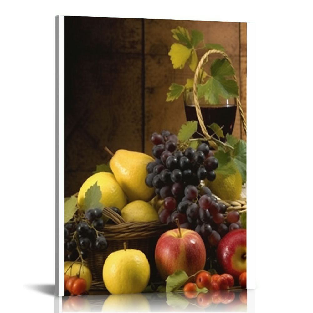 Nawypu Modern Canvas Fresh Fruit On The Table Kitchen Wall Art Painting ...