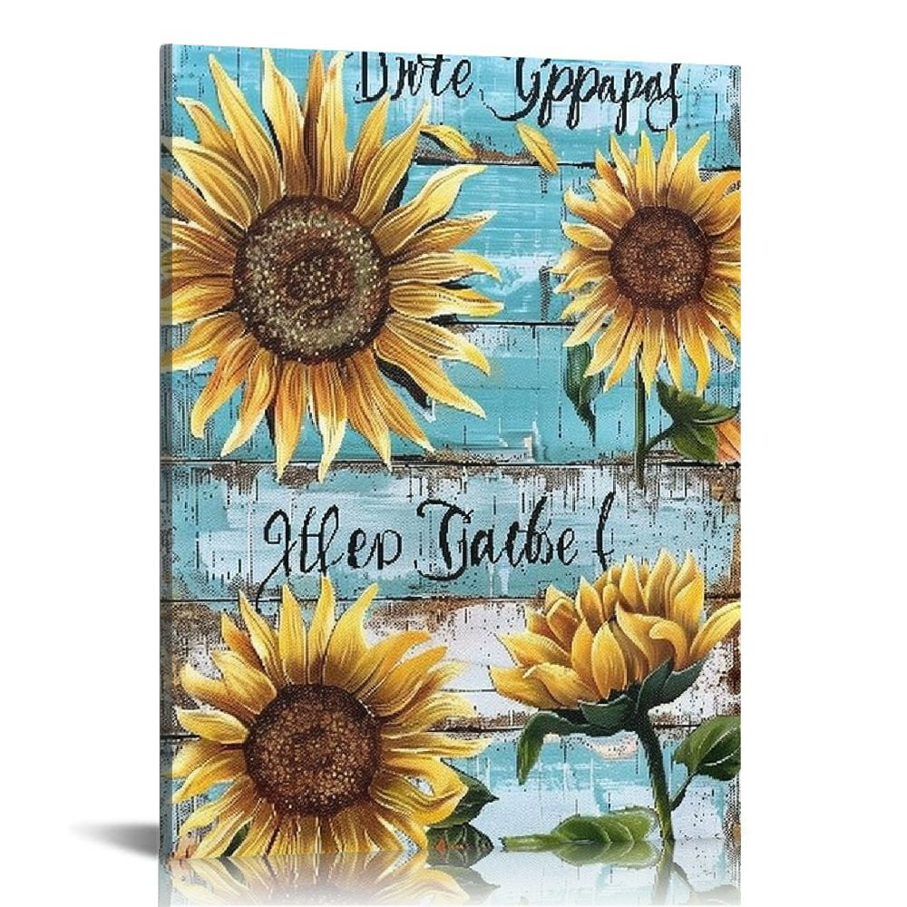 Nawypu Modern Rustic Thankful Grateful Blessed Sign Wall Art Frame ...