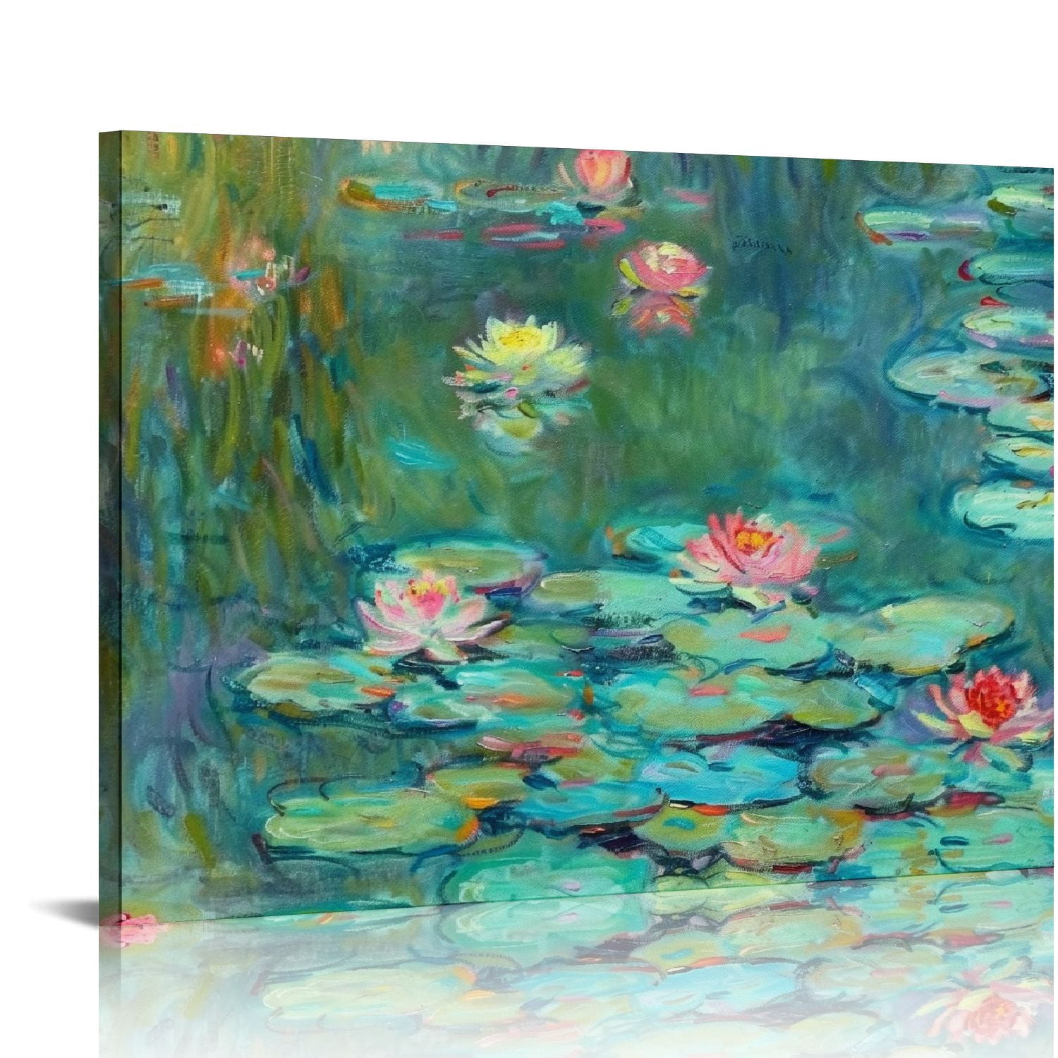 Nawypu Monet Canvas Wall Art - Water Lilies Poster - Monet Prints ...