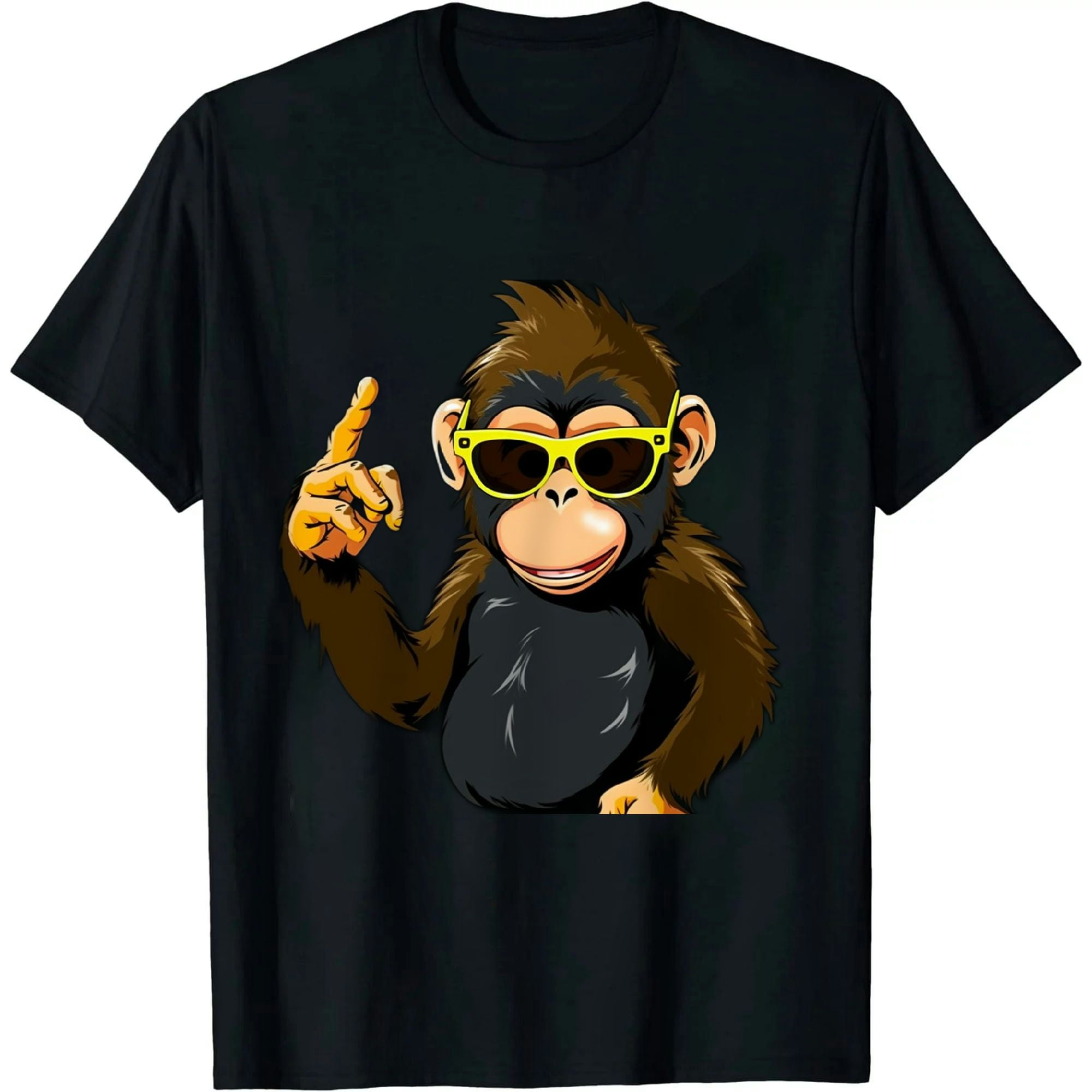 Nawypu Monkey Dabbing With Glasses Funny Monkey Dab Dance Ape Lover T ...