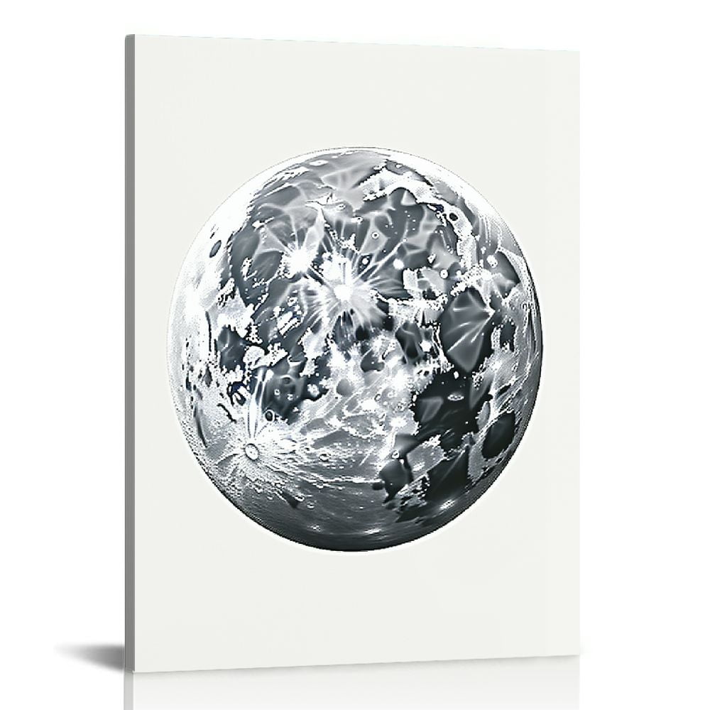 Nawypu Moon Phases Wall Art for Bedroom Moon Phases Prints Stages of ...