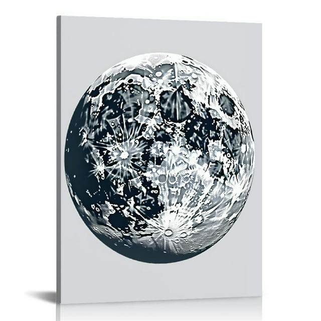 Nawypu Moon Phases Wall Art for Bedroom Moon Phases Prints Stages of ...