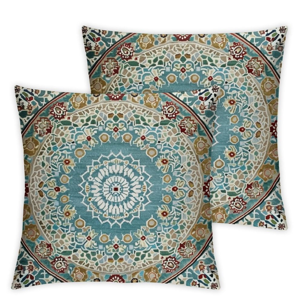 Nawypu Moroccan Throw Pillow Cushion Cover, Ottoman Mosaic Art Pattern ...