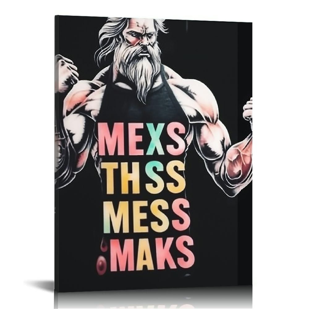 Nawypu Motivational Gym Wall Art,Inspirational Workout Room Wall Decor ...