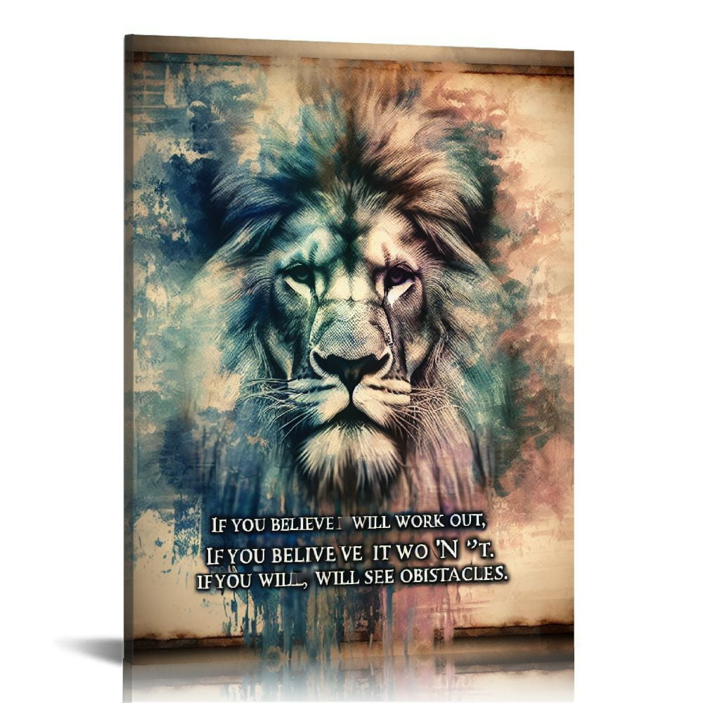 Nawypu Motivational Wall Art Inspirational Posters Positive Quotes Wall ...