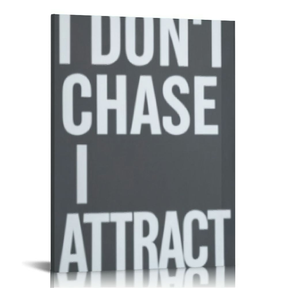 TIAOTIAOHOU Motivational Wall Decor “I Don't Chase I Attract” Room ...