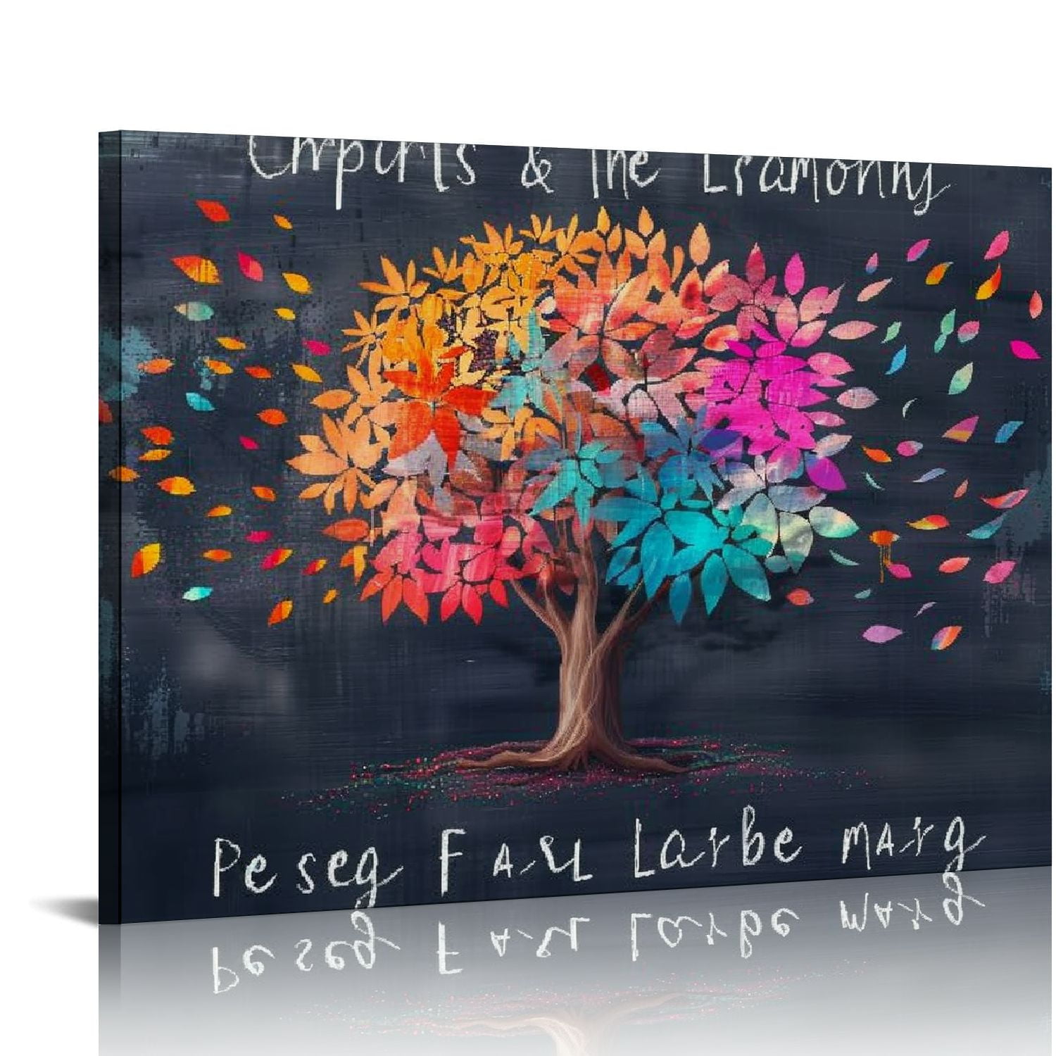 Nawypu Motivational Wall Decor for Office Colorful Butterfly Canvas ...