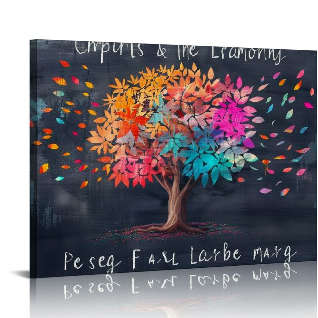 Nawypu Motivational Wall Decor for Office Colorful Butterfly Canvas ...