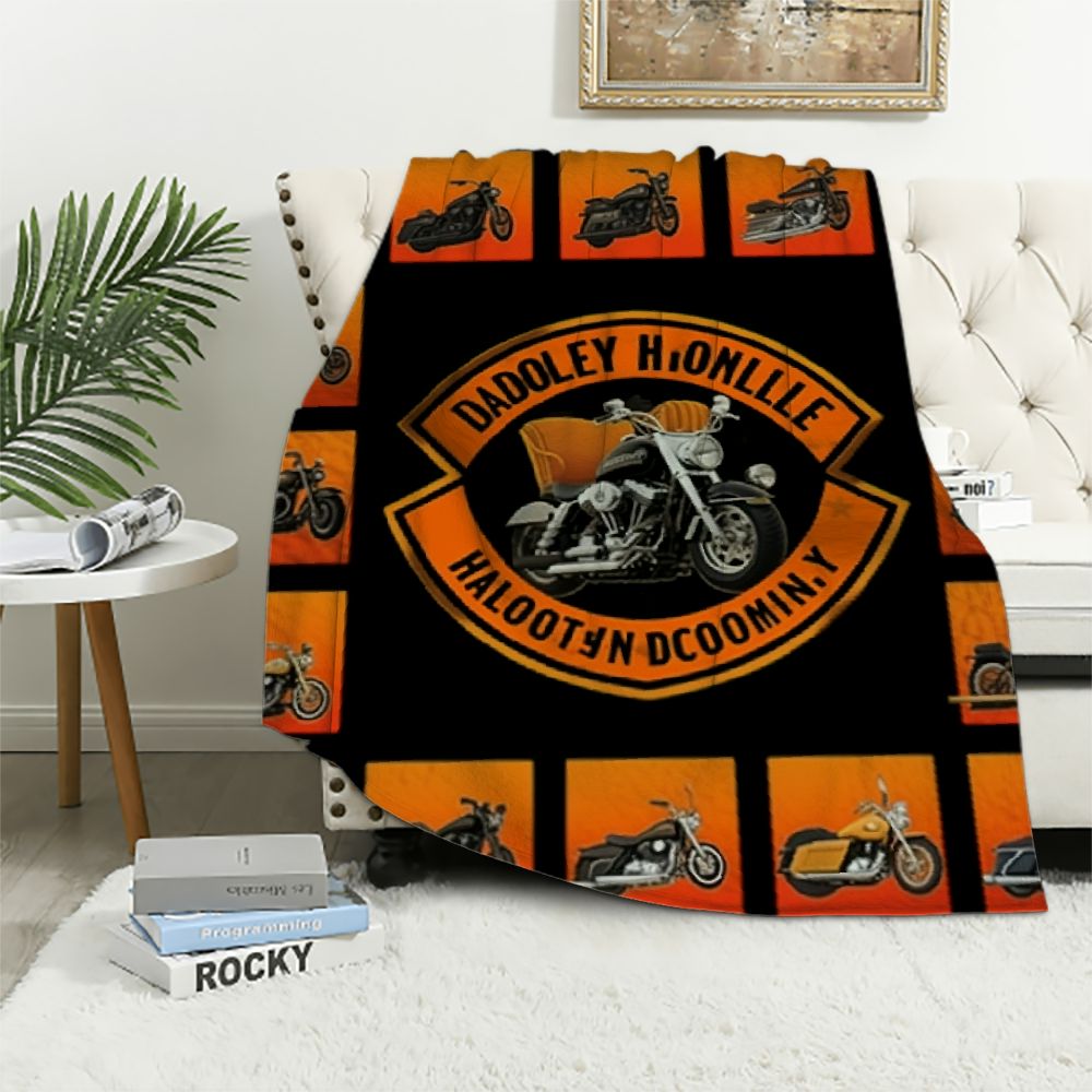 Nawypu Motorcycle Throw Blanket Soft Warm Lightweight Cozy Blanket ...