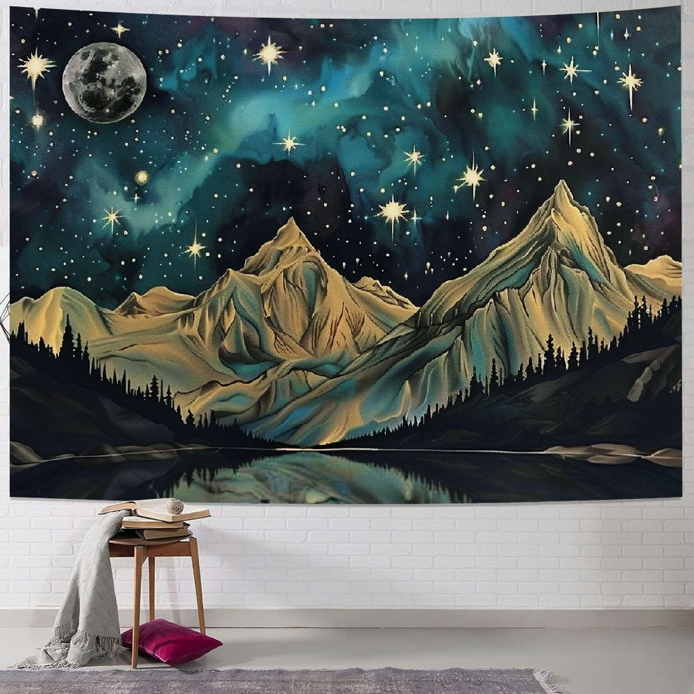 Nawypu Mountain Tapestry Nature Landscape Rocky Mountain Tapestry for ...