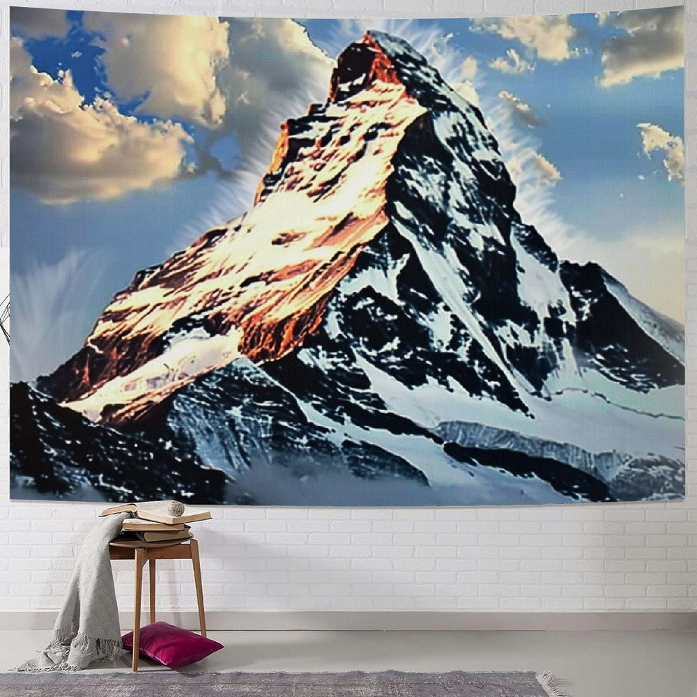 Nawypu Mountain Tapestry, Sunrise at The Matterhorn Twilight on a Snowy ...