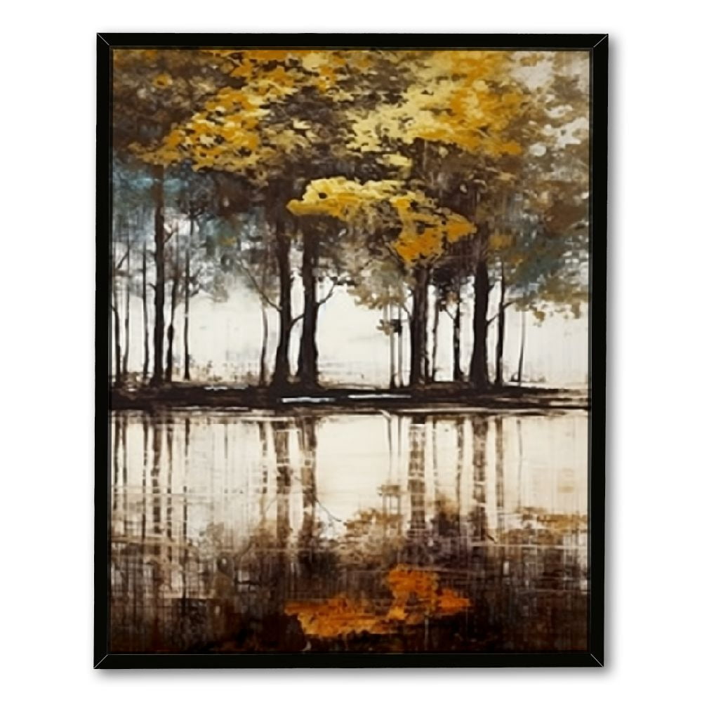 Nawypu Music Abstract Guitar Tree Canvas Wall Art Modern Birds Tree ...