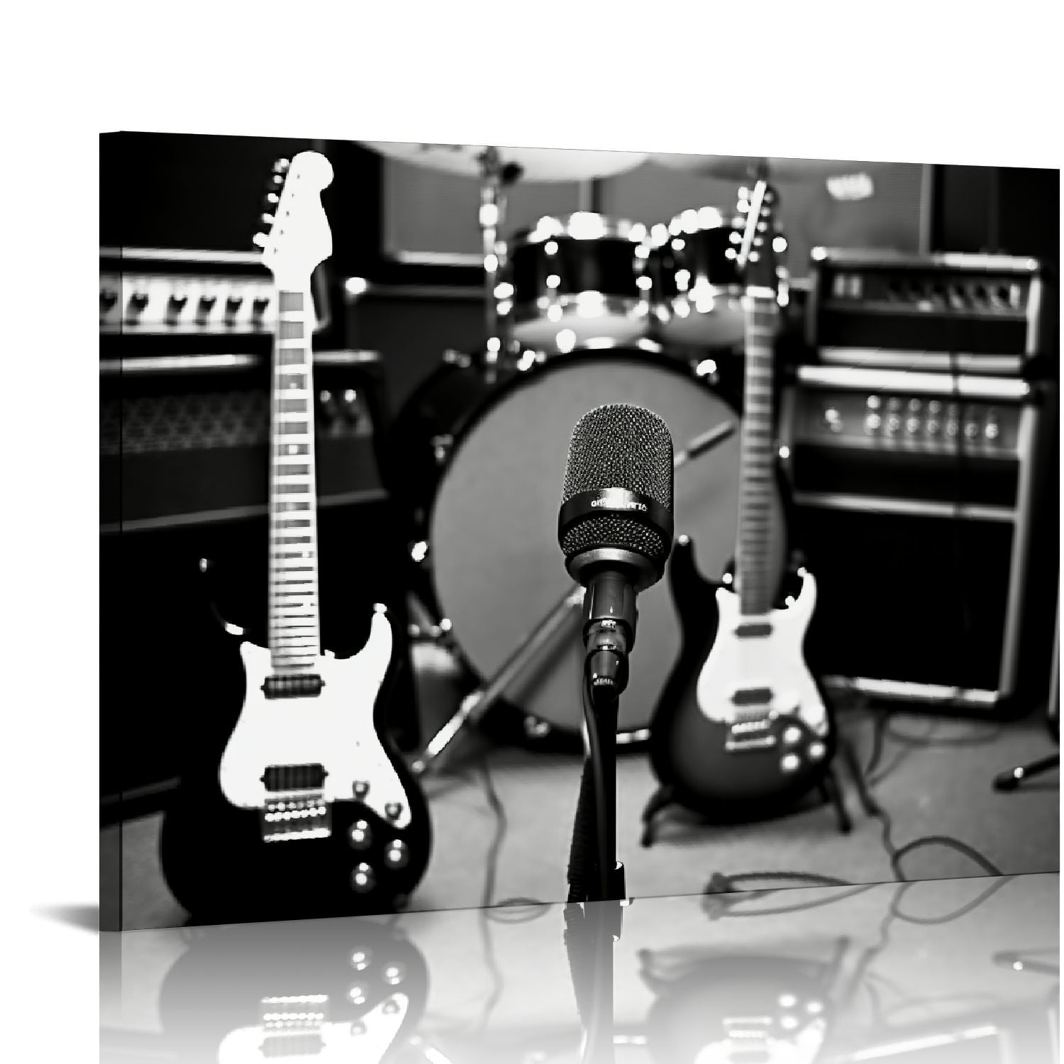 Nawypu Music Studio Canvas Wall Art Musical Instruments Pictures Prints ...