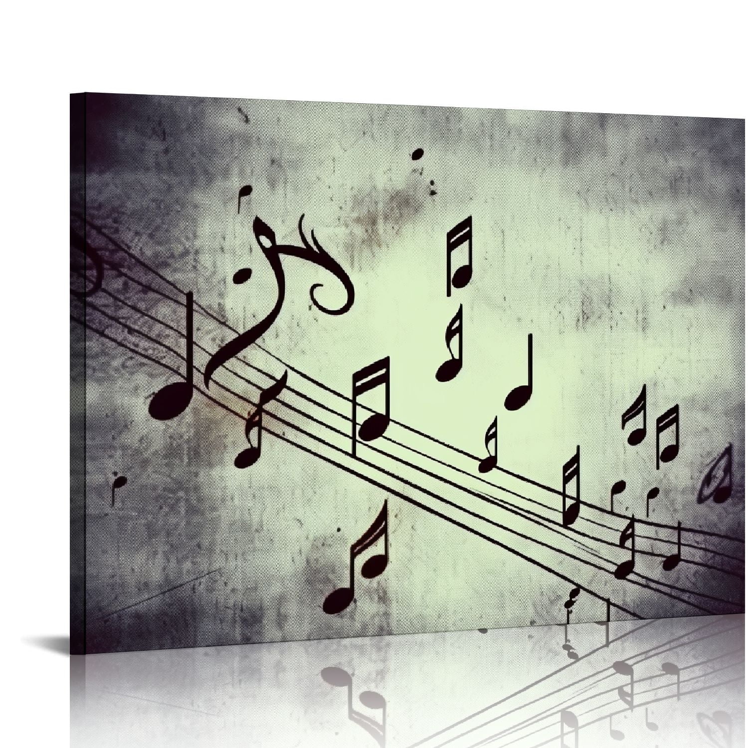 Nawypu Music Wall Art Decor Music Note Pictures Canvas Prints Beautiful ...