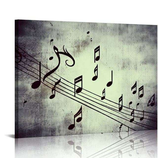 Nawypu Music Wall Art Decor Music Note Pictures Canvas Prints Beautiful ...