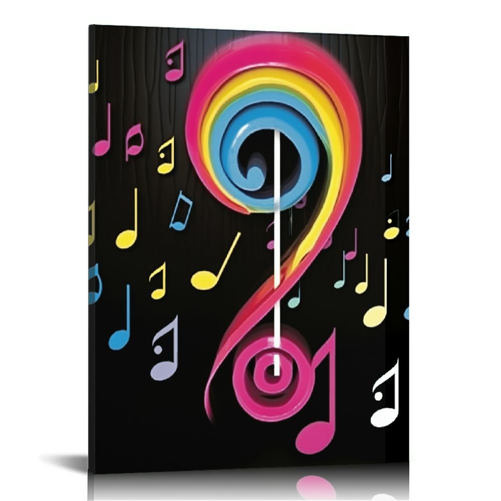 Nawypu - Music Wall Art Modern Musical Note Canvas Prints Stretched and ...