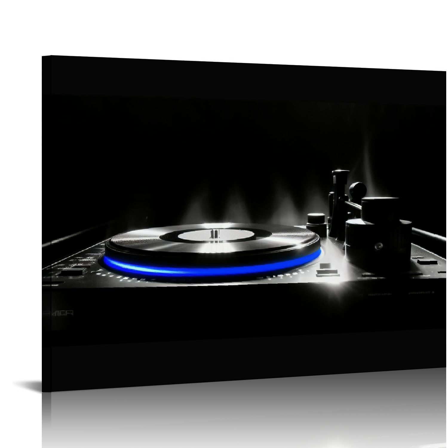 Nawypu Musical Canvas Print Wall Art Nightclub with DJ Mixer ...