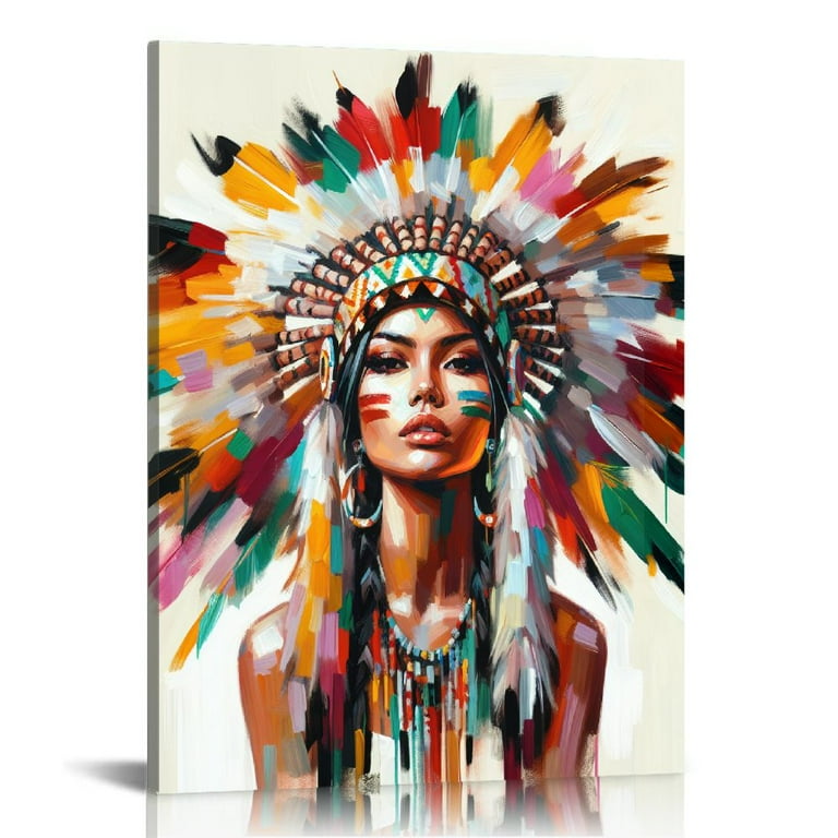 Cartoon Native Indian Women Paintings How To Draw A Native American