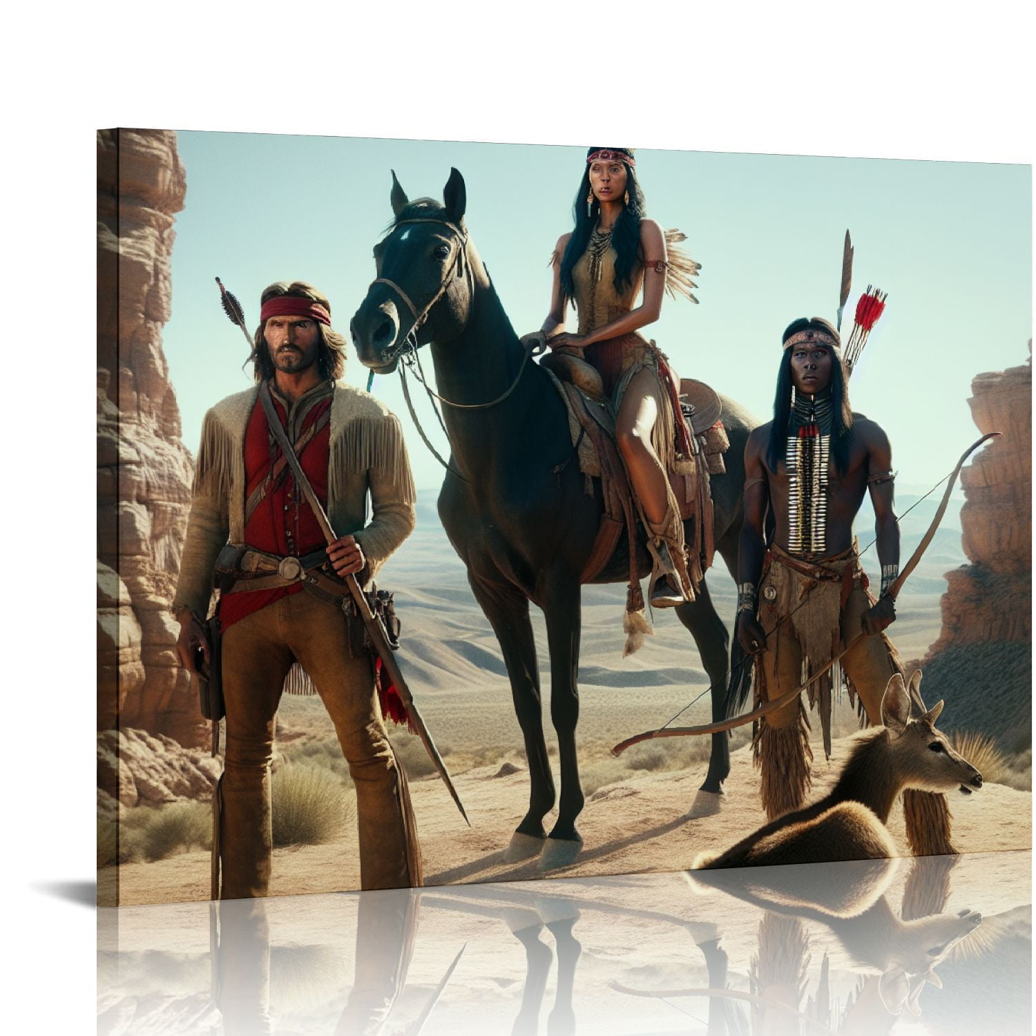 Nawypu Native American Indian Tribal Women Female Warriors Horse and ...