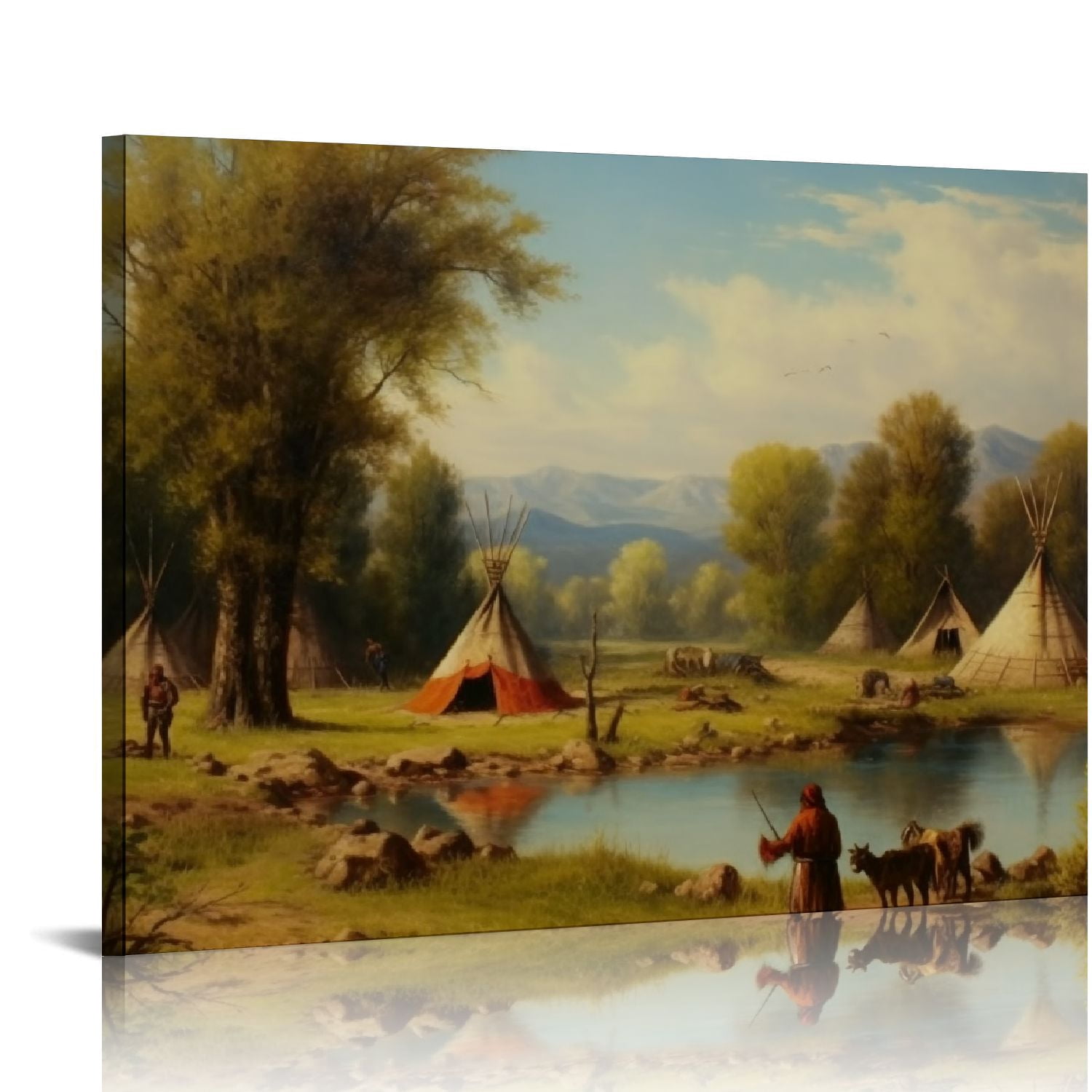 Nawypu Native American Sioux Indians Teepee Camp Poster Decorative ...