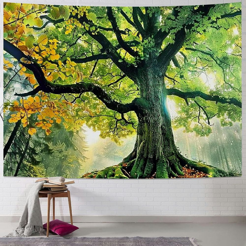 Nawypu Nature Forest Thick Tree Wall Tapestry Middle Large 3D Print ...