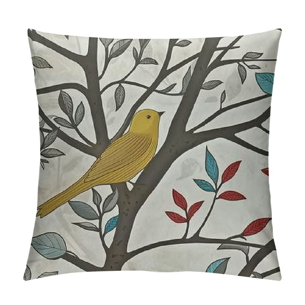 Awypu Nature Pillow Cushion Cover Pack of , Birds Wildlife Cartoon Like ...