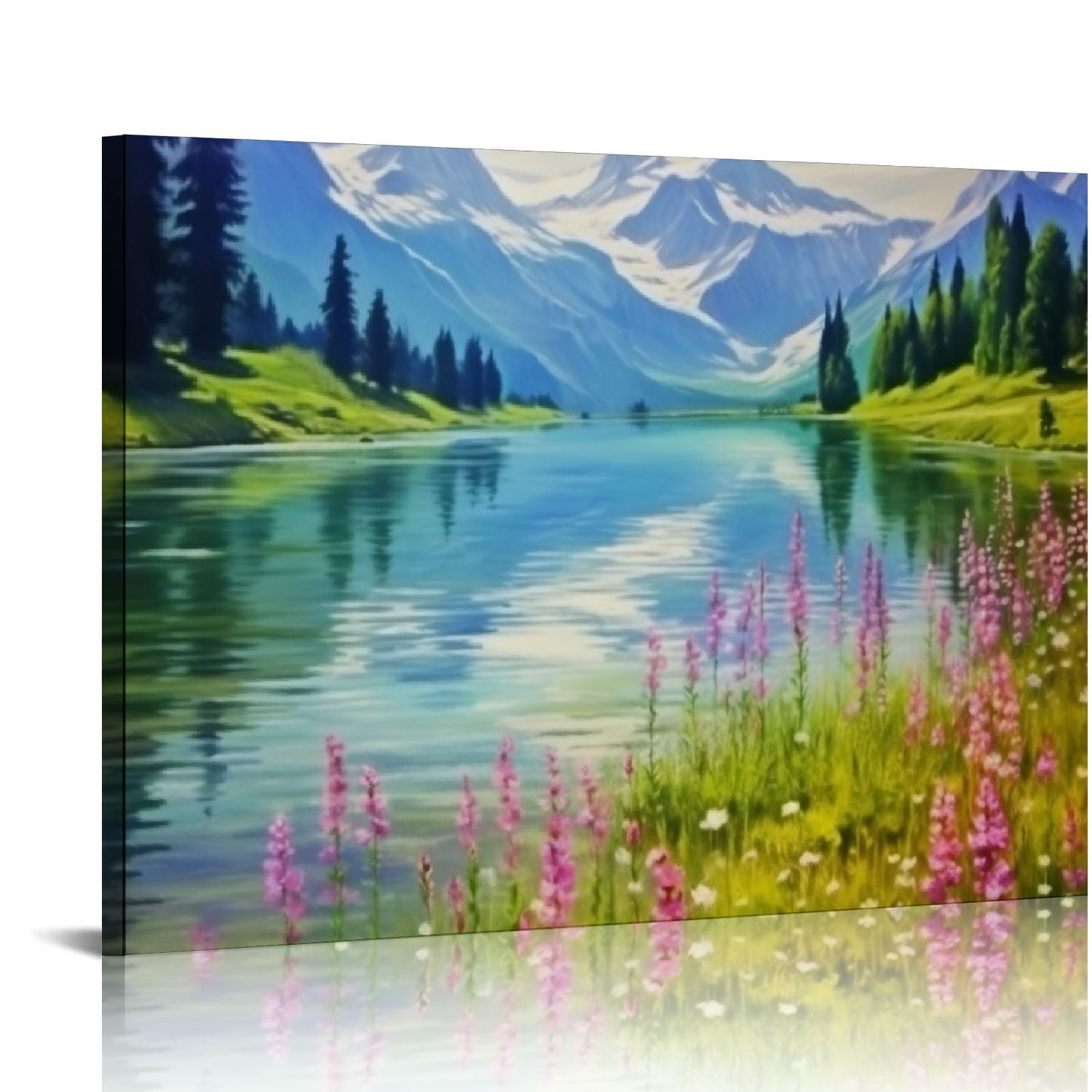 Nawypu Nature Scenery Wall Art Spring Summer Autumn Winter Canvas Wall ...