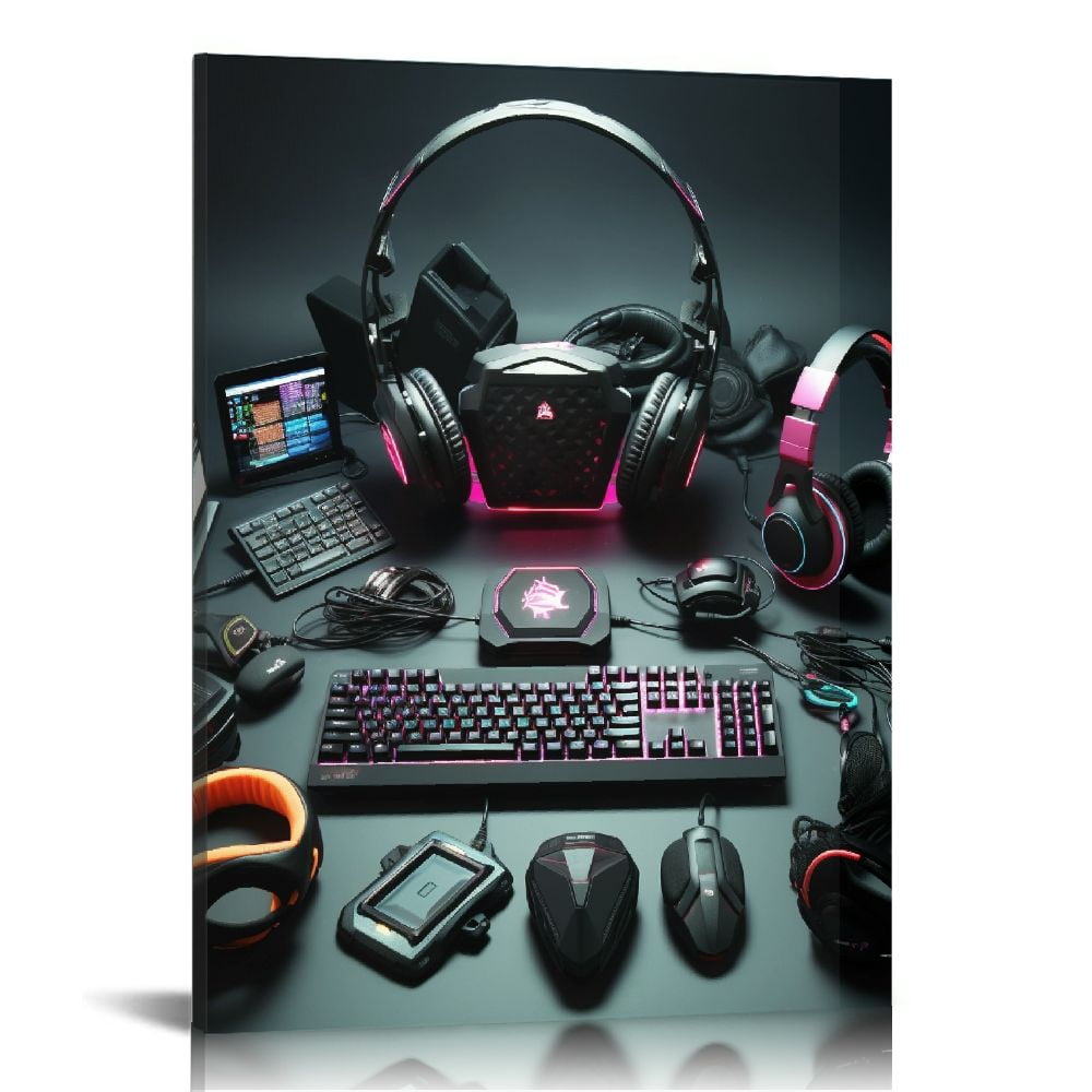 Nawypu Neon Gaming Posters for Wall Decor, Neon Gamers Playstation ...