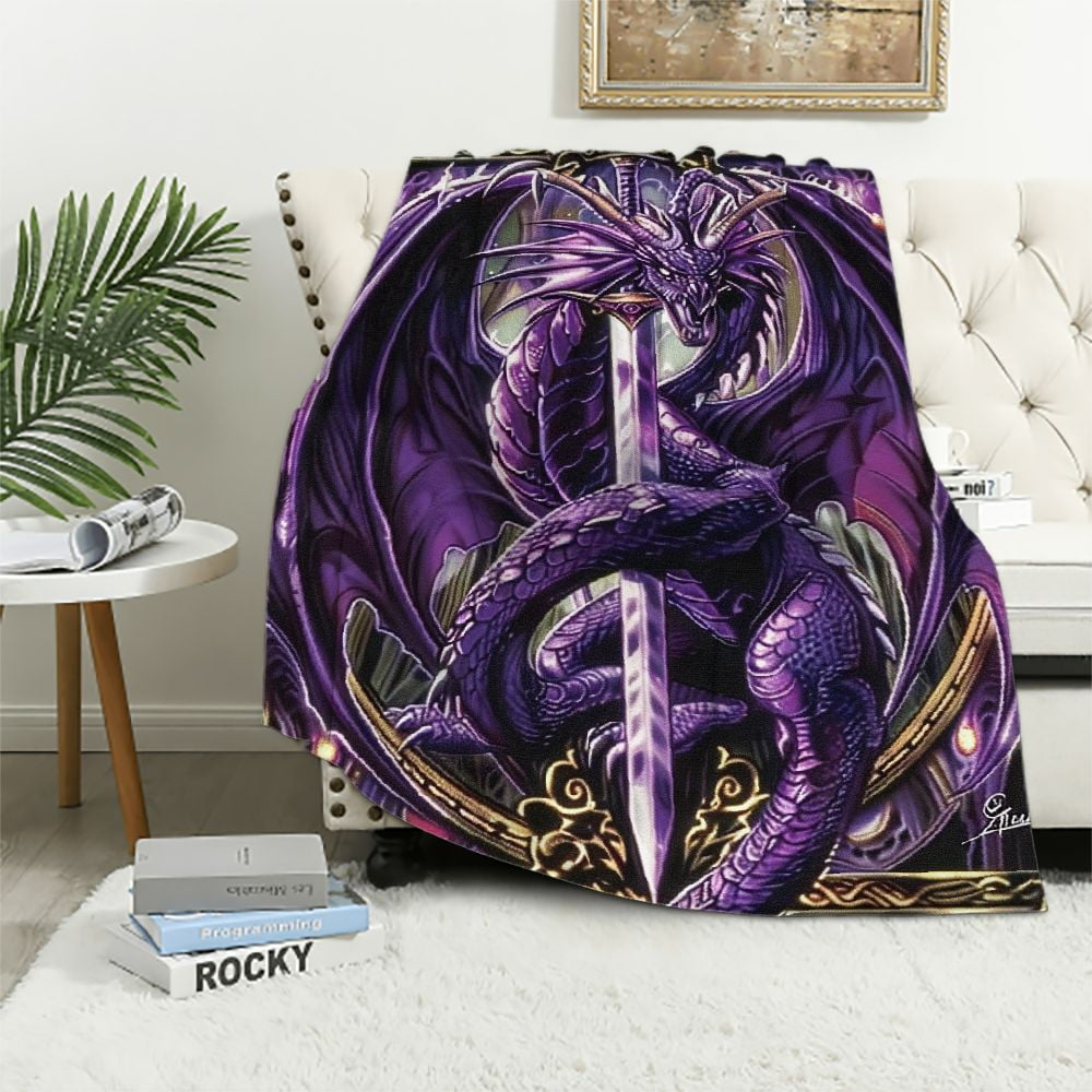 Nawypu Nether Blade Fantasy Dragon Blanket Ruth Thompson - Gift Dragon ...