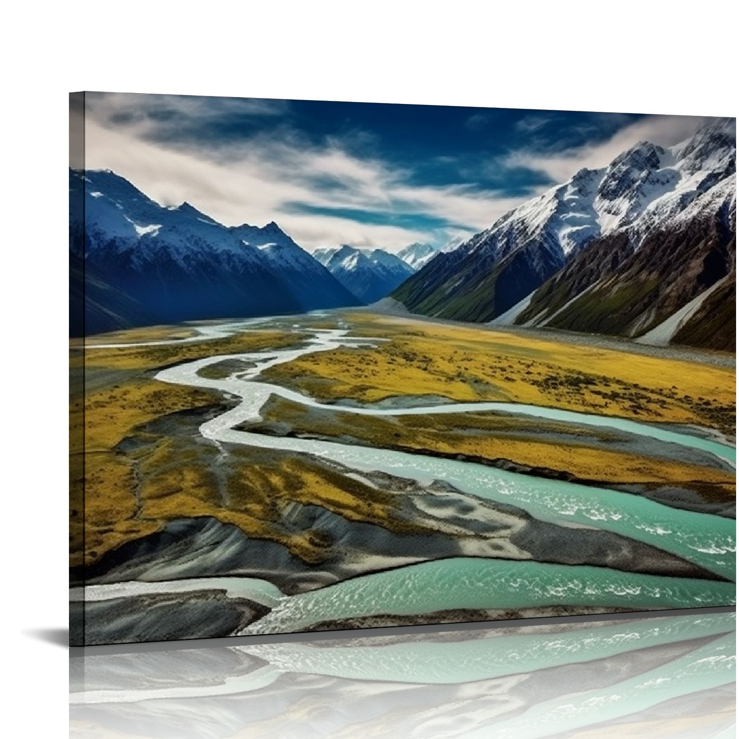 Nawypu New Zealand Mount Cook Canvas Wall Art Landscape Posters ...
