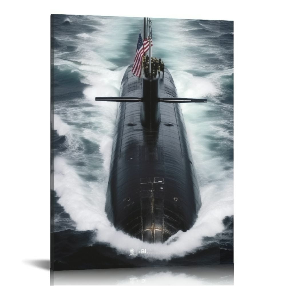 Nawypu Nuclear Powered Submarine Poster Navy Army Warship Picture Print ...