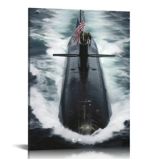 Nawypu Nuclear Powered Submarine Poster Navy Army Warship Picture Print ...